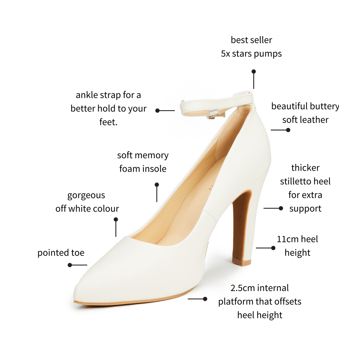 Maya Leather High Heel Pointed Toe Pump – Luminous Assembly