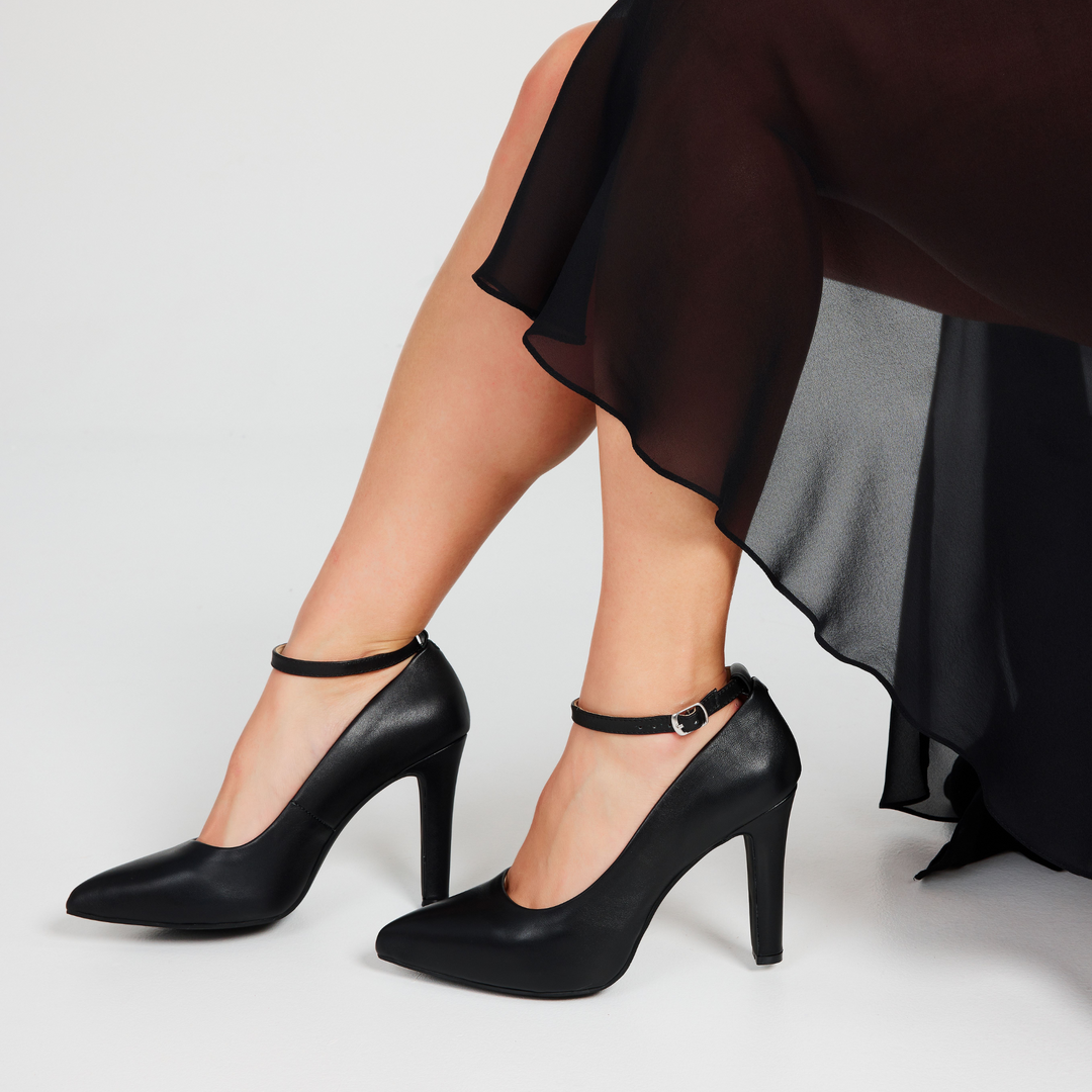 Maya Leather High Heel Pointed Toe Pump – Luminous Assembly