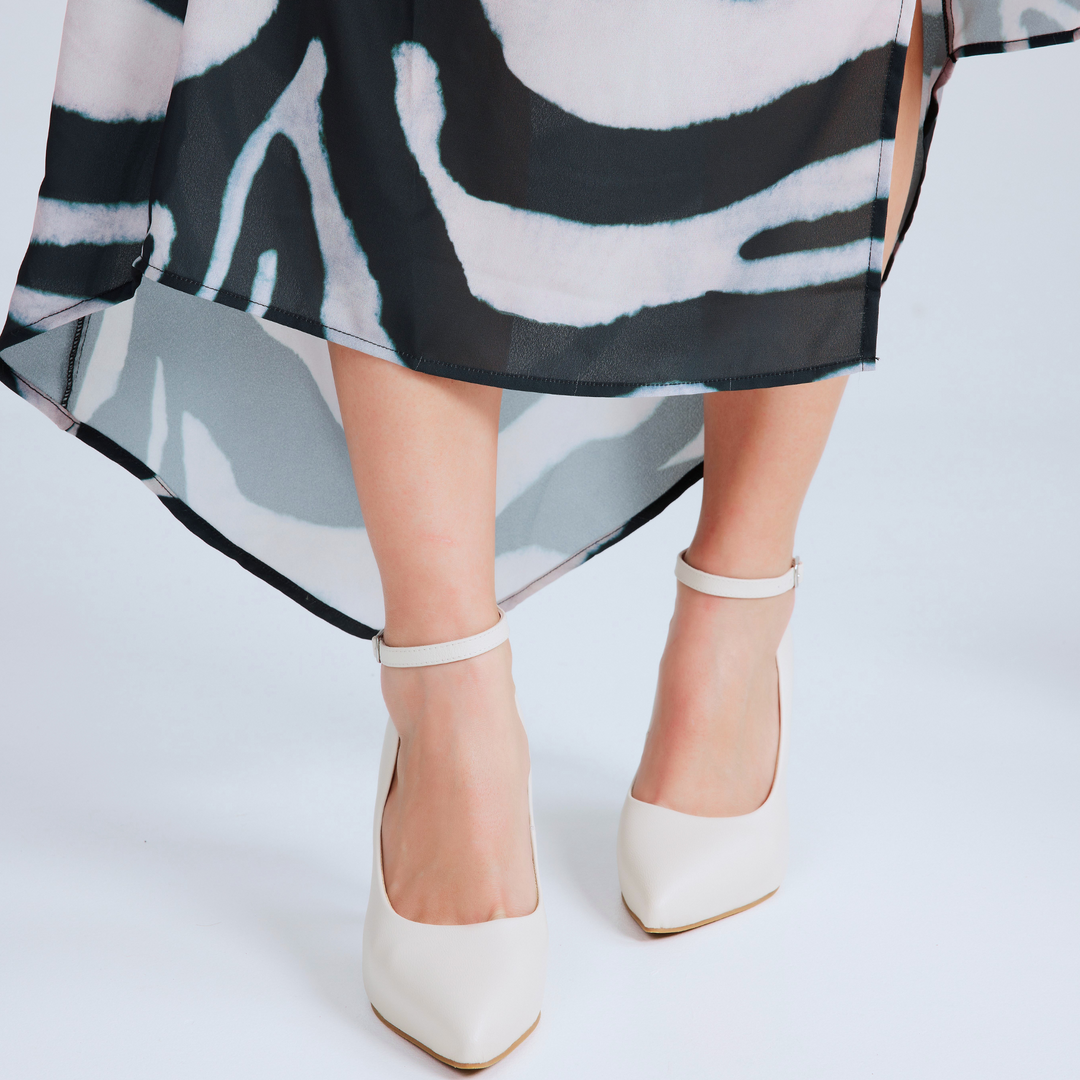 Maya Leather High Heel Pointed Toe Pumps – Luminous Assembly