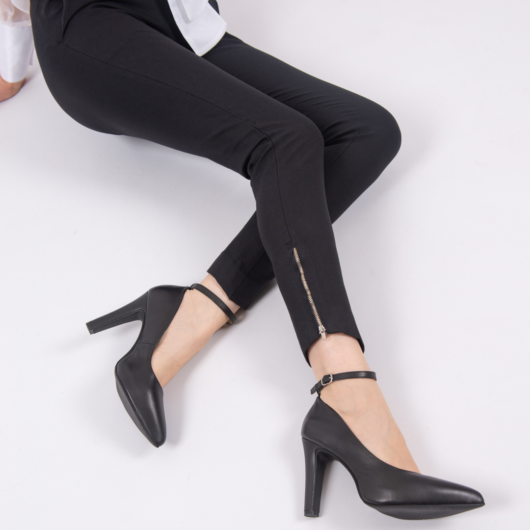 Maya Leather High Heel Pointed Toe Pumps – Luminous Assembly